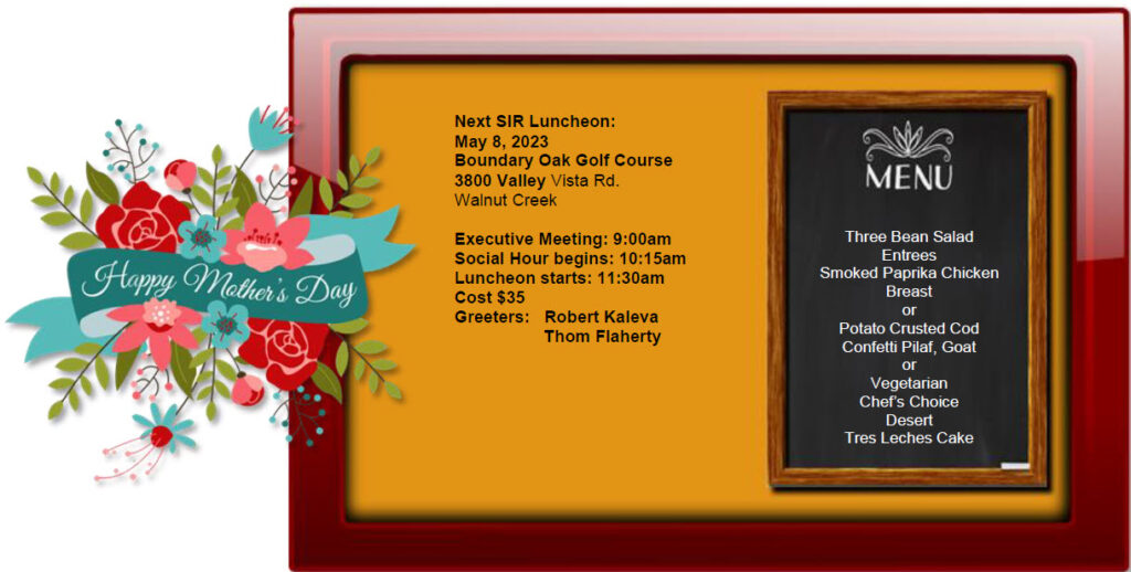 Menu & Schedule | SIR Branch 8